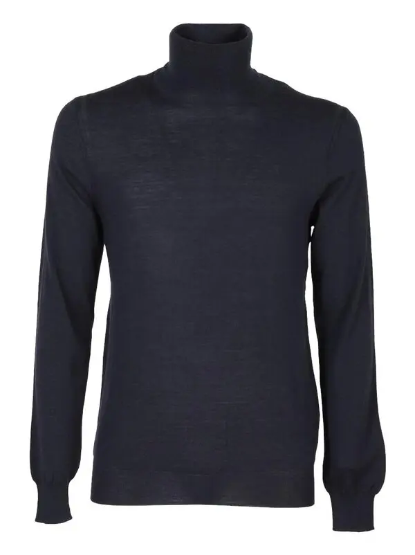PAOLO PECORA Roll Neck Knitted Jumper - Black