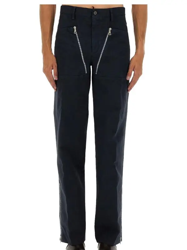 Dries Van Noten Zip-detailed Straight-leg Trousers - Black