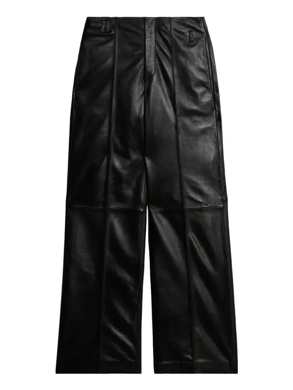 Isabel Marant Étoile Ciarra Tailored Leather Pants - Black