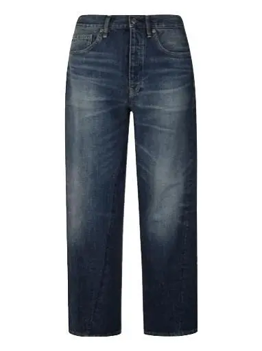 SUNFLOWER Logo-patch Straight-leg Denim Jeans - Black