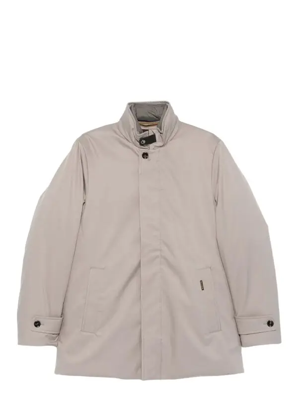 MOORER Buttoned Stand Collar Jacket - Nude