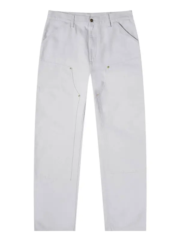 Carhartt Work In Progress Double Knee Straight Leg Trousers - White