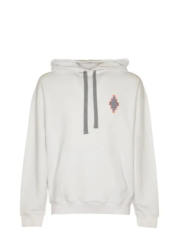 MARCELO BURLON COUNTY OF MILAN Embroidered Hoodie - White