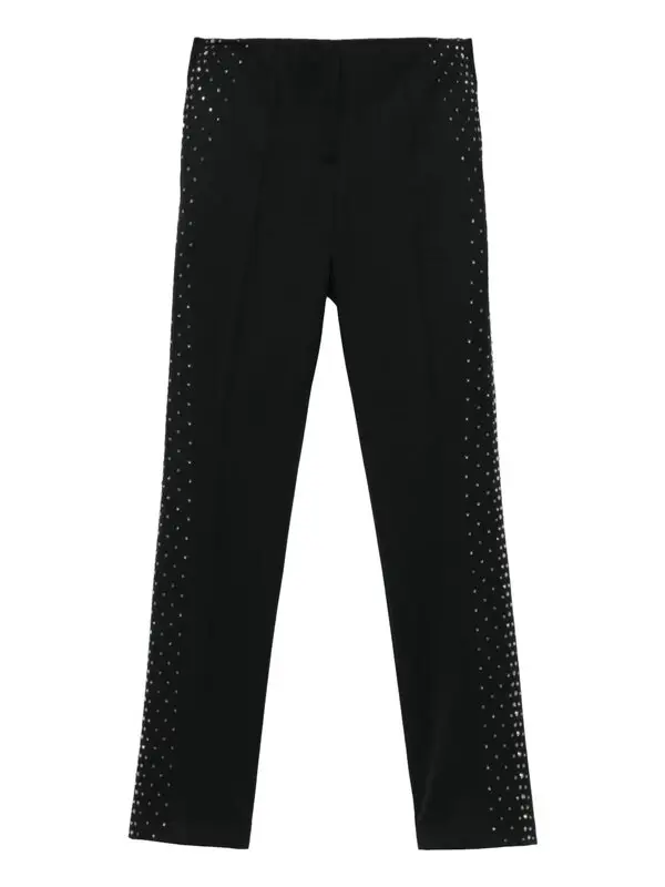 Attico Crystal-embellished Trousers - Black