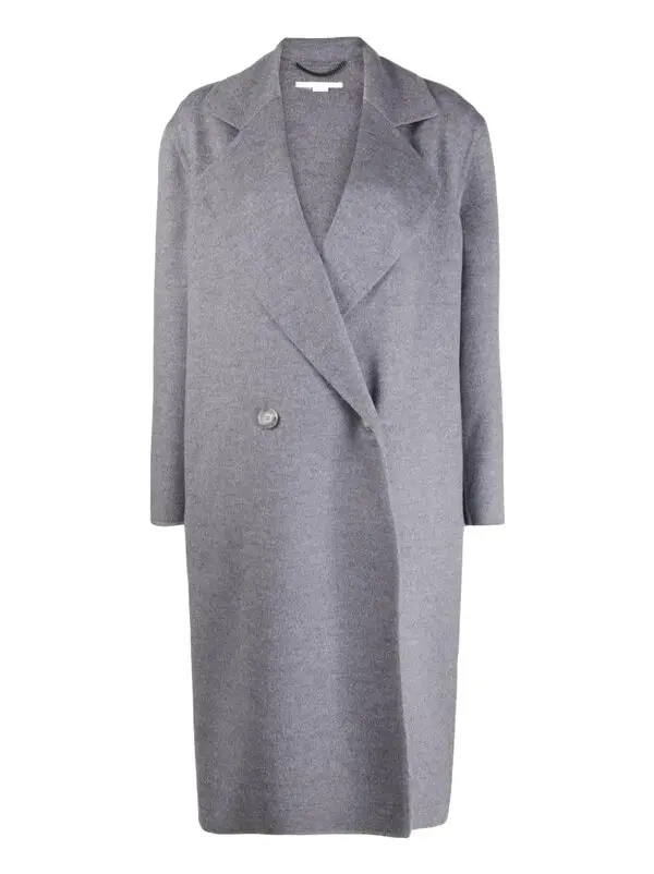 Stella McCartney Double-breasted Wool Coat - Gray