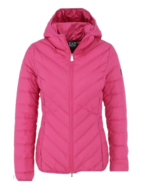 EA7 Hooded Down Jacket - Pink
