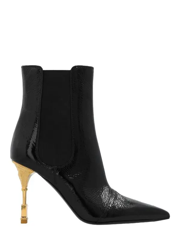 Balmain Moneta Heeled Ankle Boots - Black