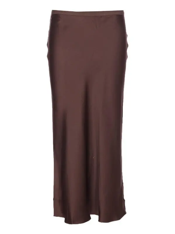 ANINE BING High Waist Midi Skirt - Red