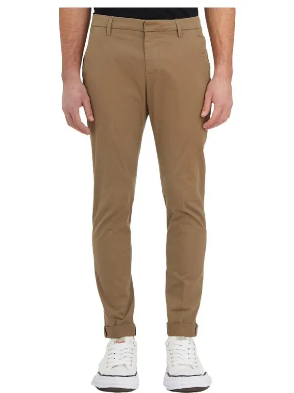 DONDUP Belt Loop Casual Pants - Brown