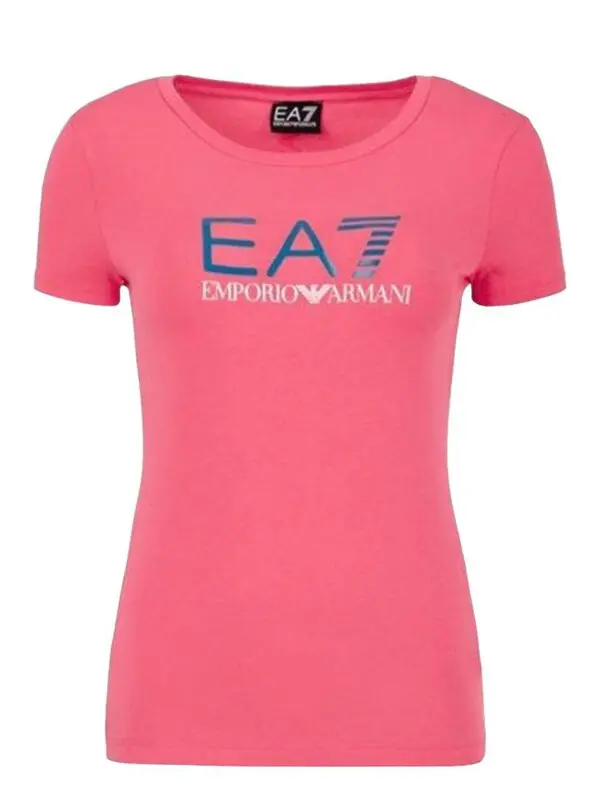 EA7 Round Neck Short Sleeve T-shirt - Pink