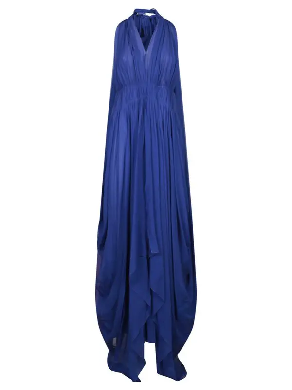 Alberta Ferretti Chiffon Maxi Dress - Blue