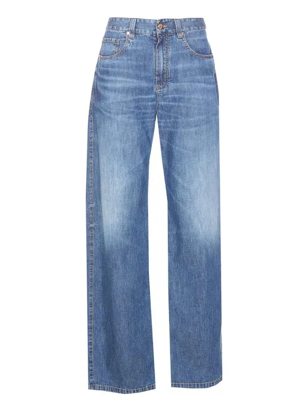 Brunello Cucinelli Boyfriend Jeans - Blue