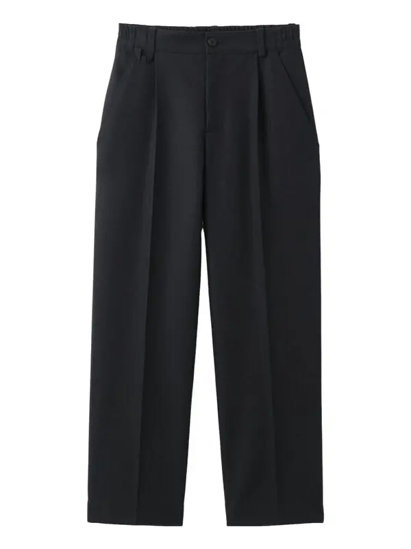 Jacquemus Tapered Pleated Trousers - Deep Navy Blue
