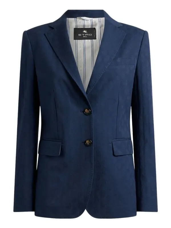 Etro Paisley Jacquard Blazer - Black