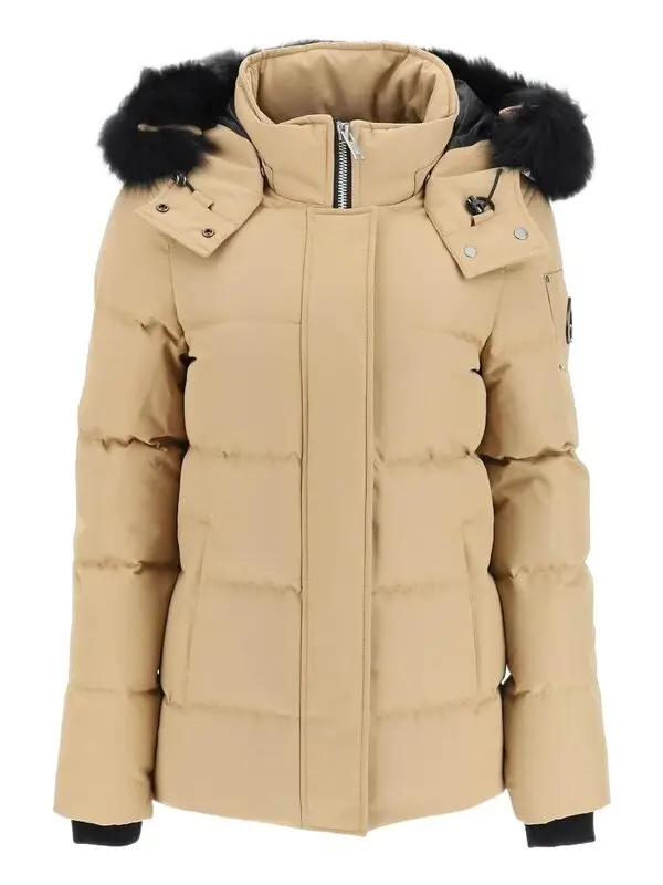 Moose Knuckles Cloud 3q Hooded Down Jacket With Fur Trim - No