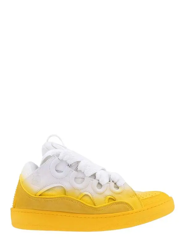 LANVIN Curb Gradient-effect Sneakers - Yellow