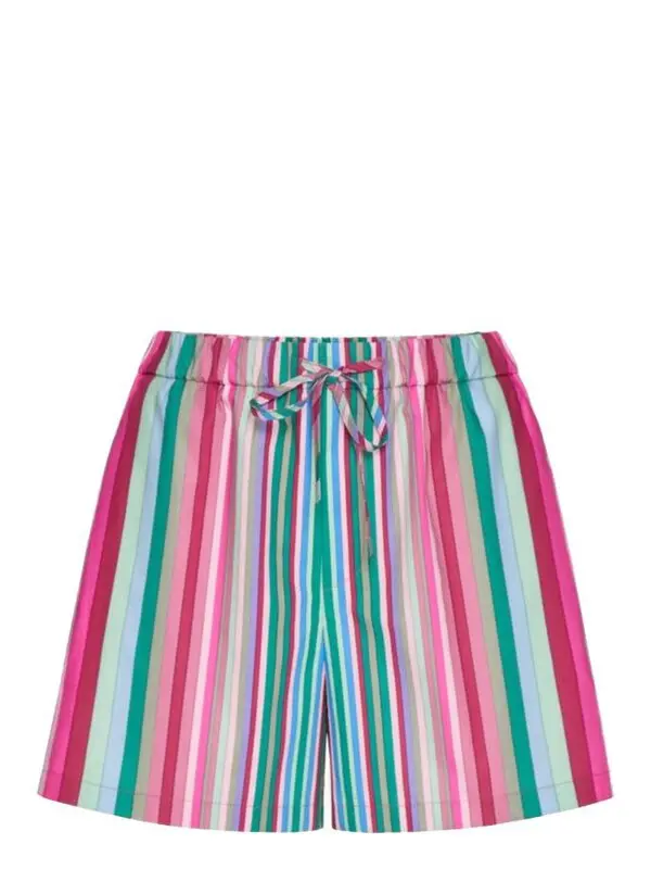 Valentino Garavani Popeline Stripe Shorts - Multi-color