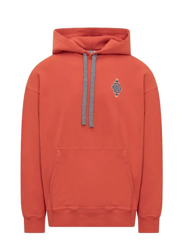 MARCELO BURLON COUNTY OF MILAN Embroidered Hoodie - Red
