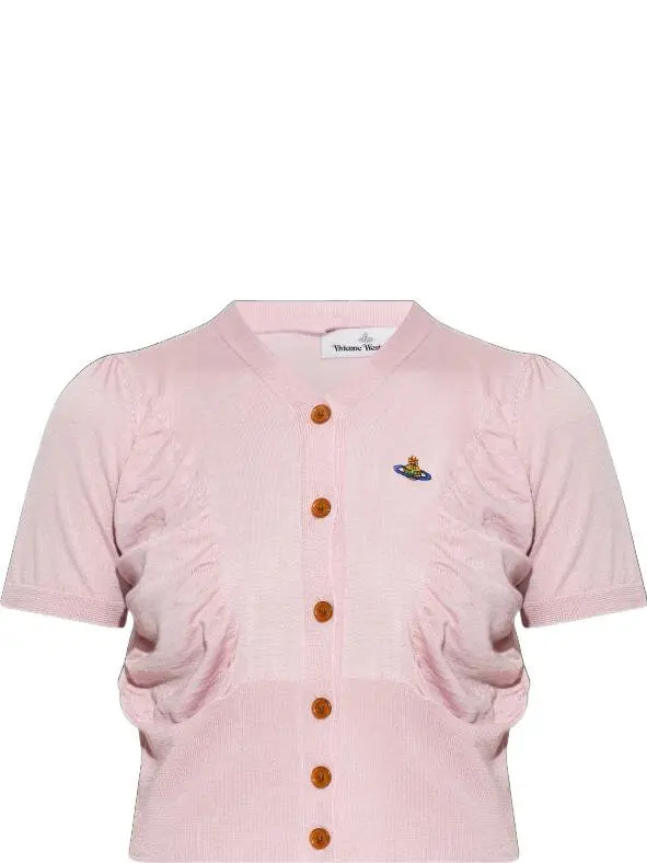 VIVIENNE WESTWOOD Short Sleeve Cardigan - Pink