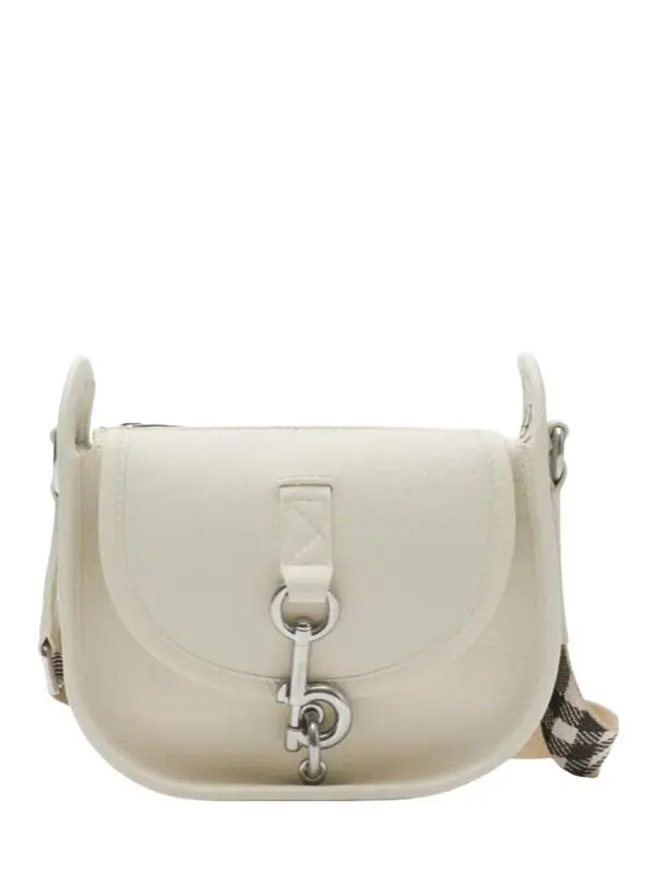 Burberry Mini B Clip Messenger Bag - Soap Beige