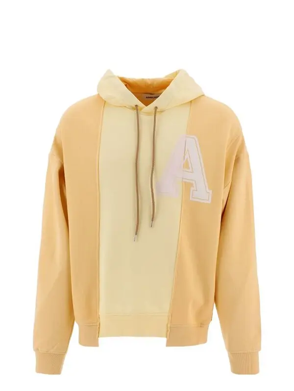 AMBUSH Logo Embroidered Varsity Hoodie - Nude