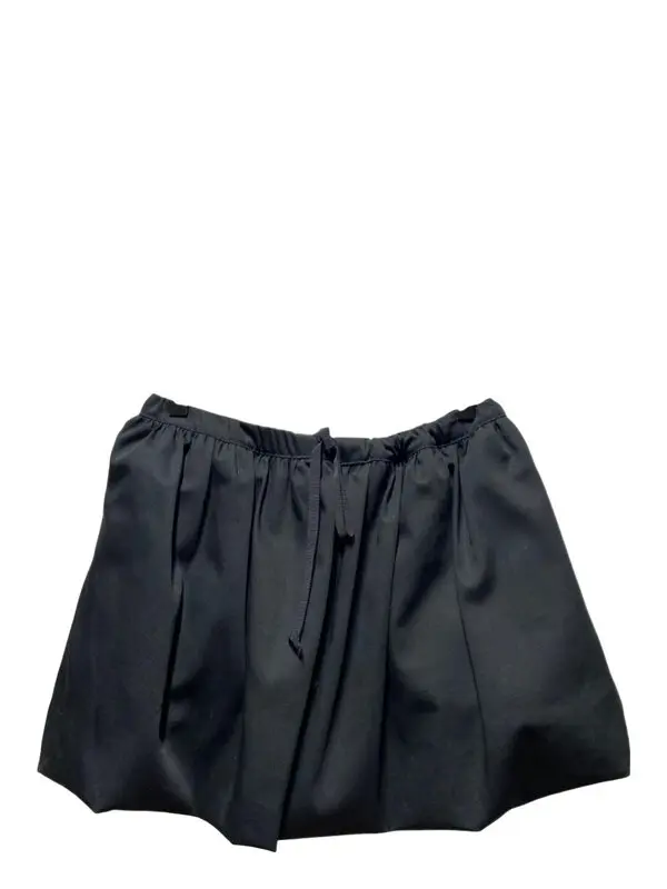 PATOU Puffy Mini Skirt In Organic Cotton Gabardine - Black