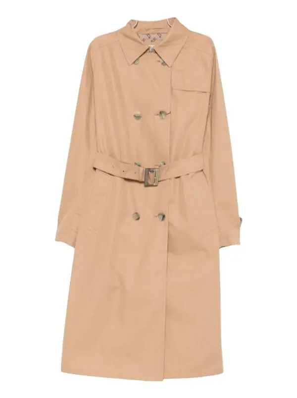 Herno Belted Double-breasted Coat - Nude