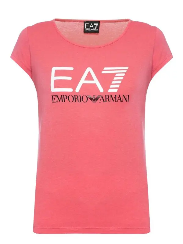 EA7 Round Neck Logo T-shirt - Pink