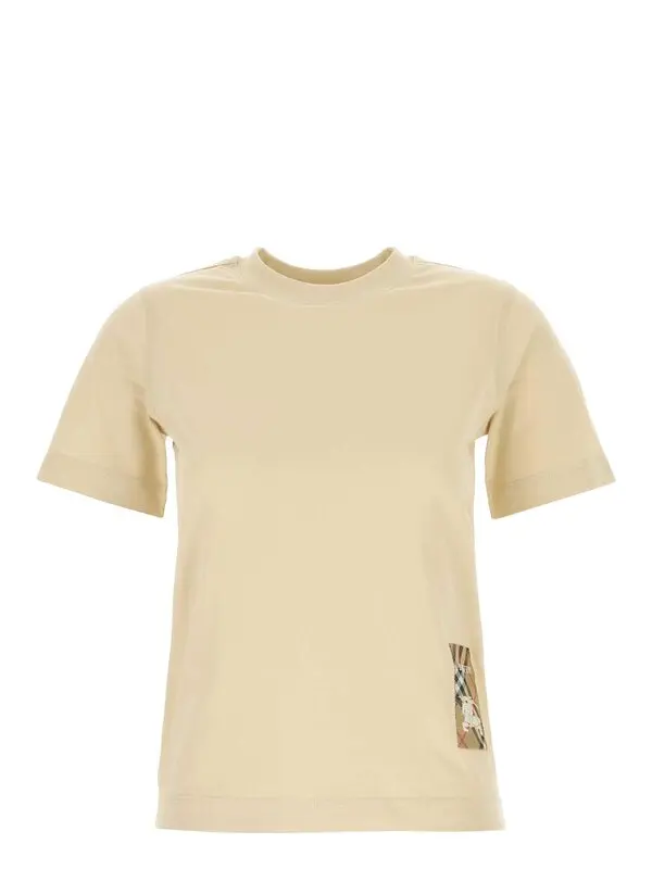 Burberry Vintage Check Patch Crewneck T-shirt - Nutmeg