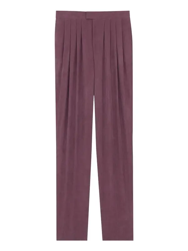 Saint Laurent Mid-rise Tailored Pants - Red