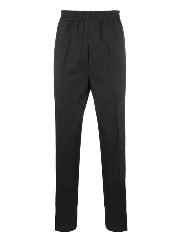 Isabel Marant Étoile Elasticated Waistband Straight-leg Trousers - Black