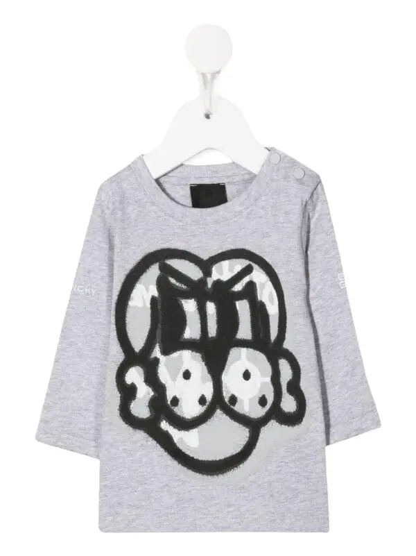 Givenchy Long Sleeve T-shirt With Graphic Print - White