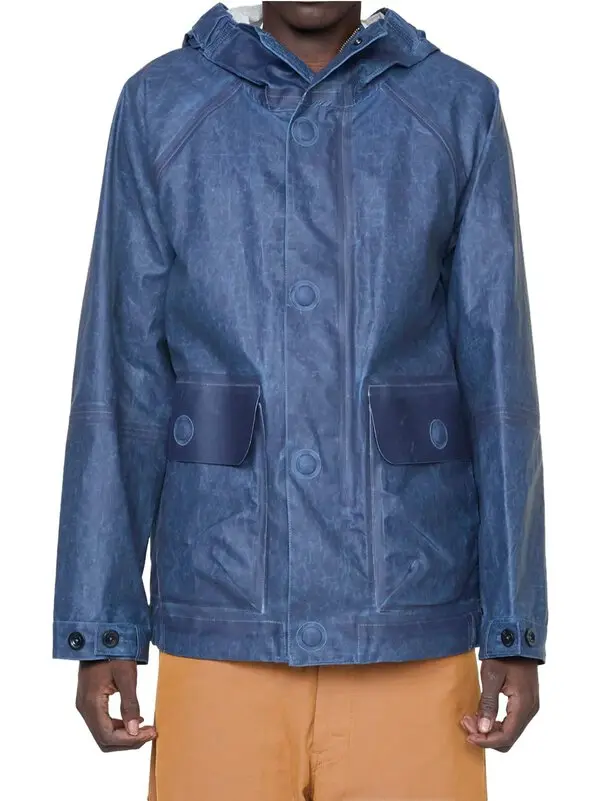 C.P. COMPANY Long-sleeved Hooded Jacket - Blue
