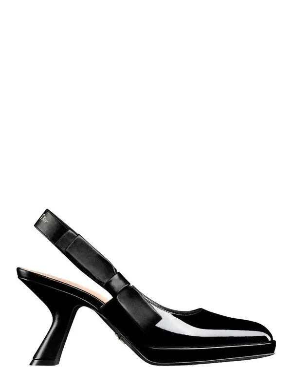 Dior Slingback Pumps With Gold Signature And Star Detail - Black