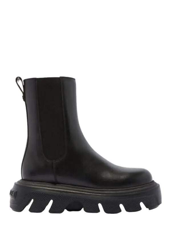 Casadei Generation C Leather Ankle Boots - Black
