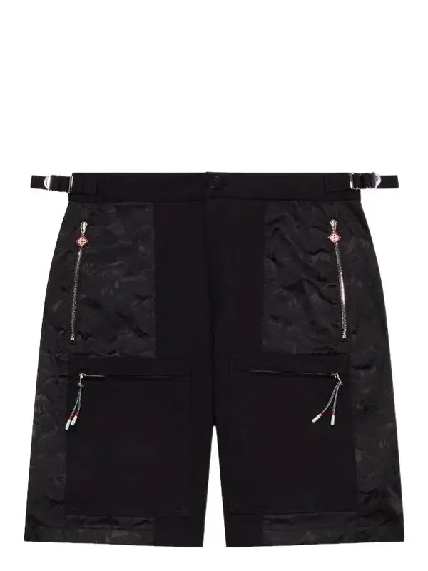 Casablanca Mountain Camo Cargo Shorts - Black
