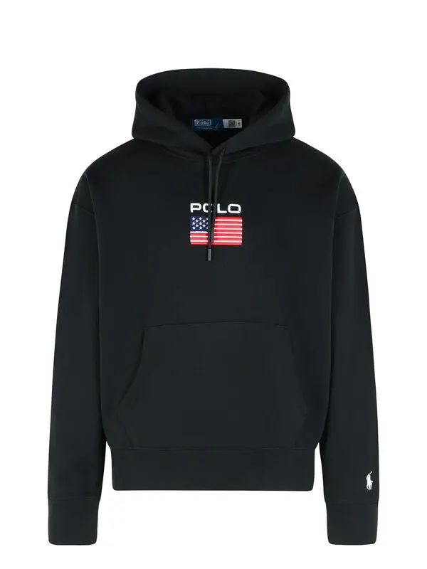 Polo Ralph Lauren Flag Fleece Hoodie - Black