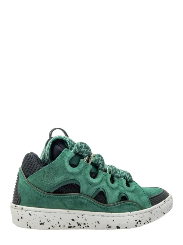 LANVIN Curb Lace-up Sneakers - Green
