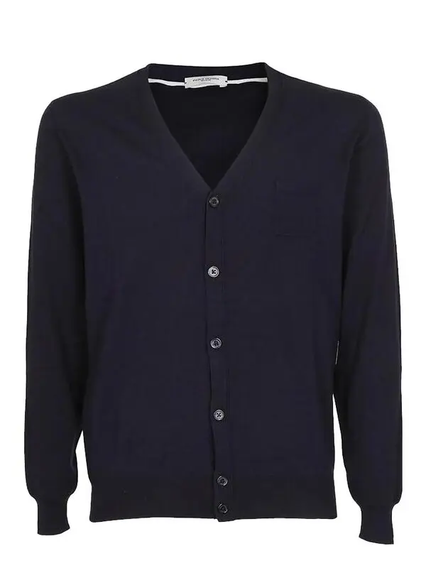 PAOLO PECORA Button-front Cardigan - Black