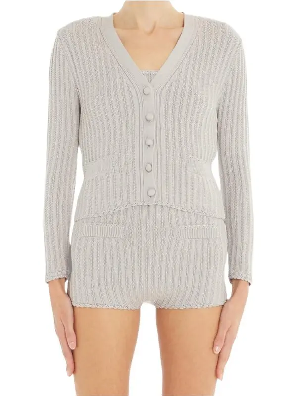 LANVIN V-neck Cardigan - Gray
