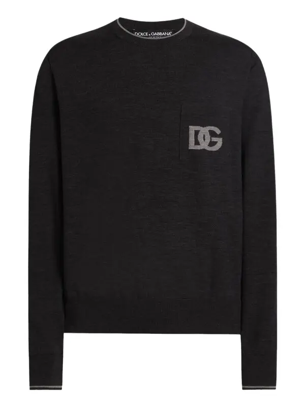 Dolce & Gabbana Logo Pocket Sweater - Black