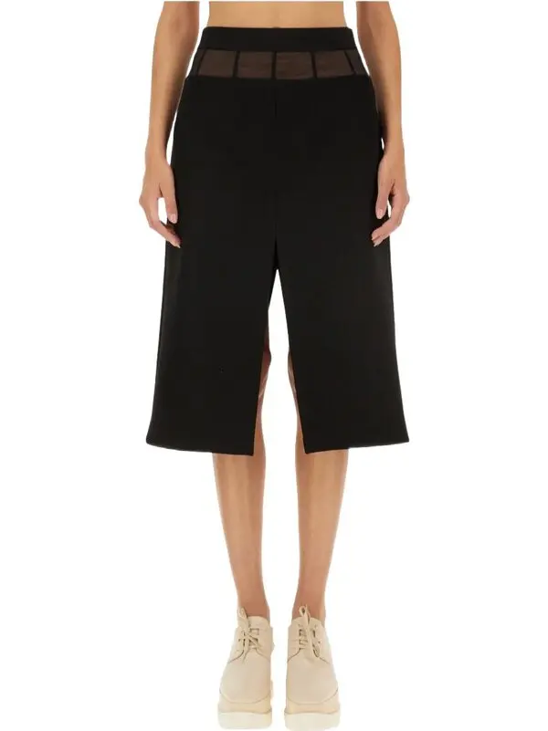Stella McCartney Midi Slit Skirt - Black