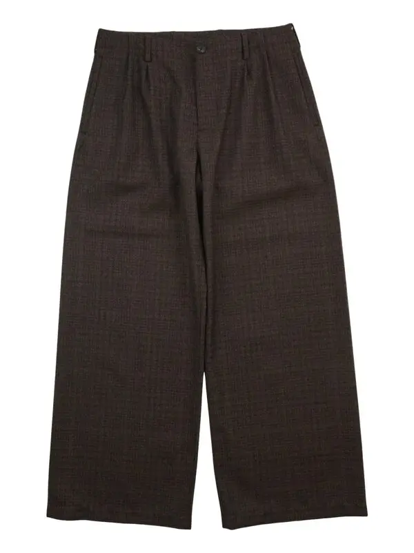 Our Legacy Belt Loop Casual Pants With Pleats - Brown