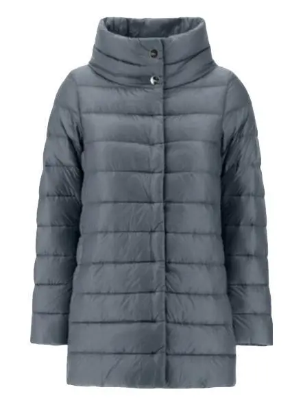 Herno Amelia High-neck Quilted Jacket - Gray