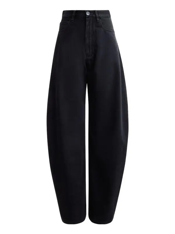 Alaïa High-waist Curved Jeans - Black