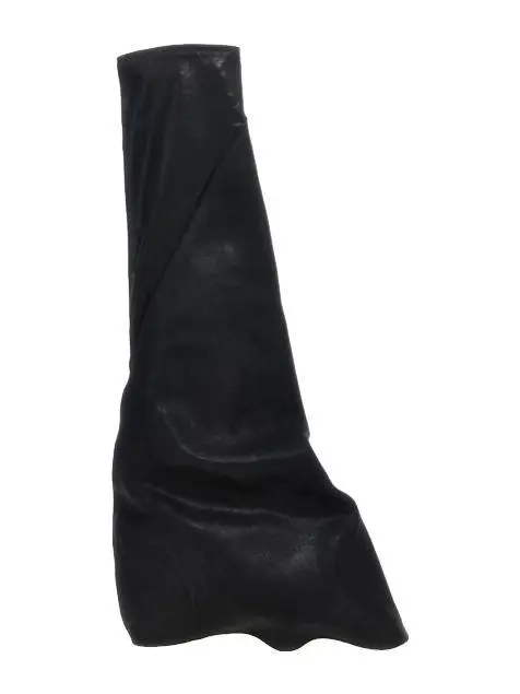 Rick Owens Fetish Denim Boots - Black/milk/milk