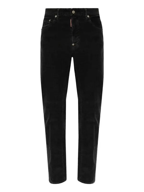 Dsquared2 Straight-leg Corduroy Trousers - Black