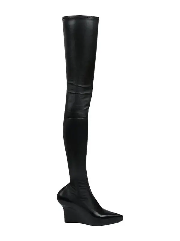 Givenchy Pointed Tote Thigh High Boots - Black