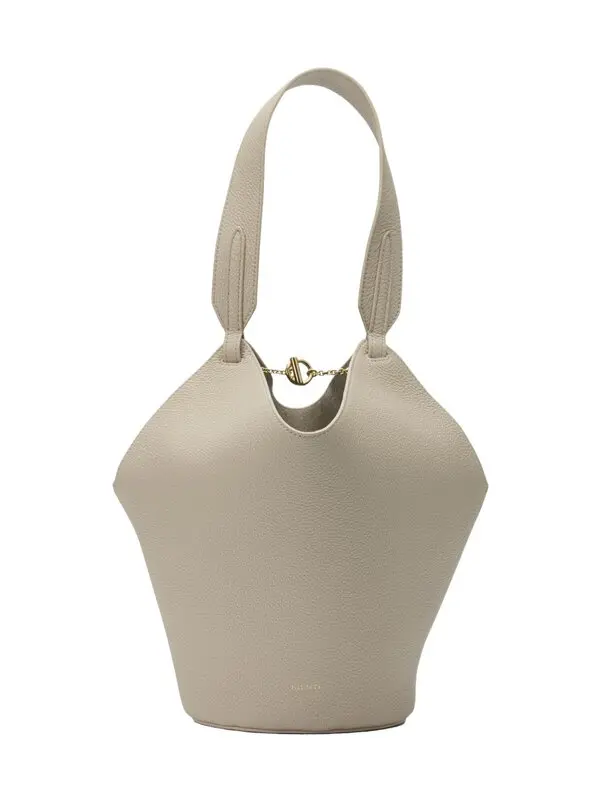 Khaite Lotus Chain Detailed Mini Tote Bag - Nude