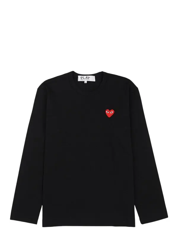 Play Comme Des Garcon Long Sleeve T-shirt - Black